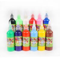 China 100ml 12 Colours Non-Toxic Custom Logo Washable Liquid Acrylic Paint For Kids for sale