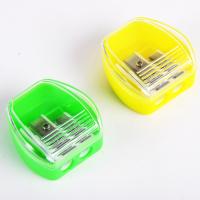 China custom with cover bin double hole plastic cheap jumbo pencil sharpener for sale