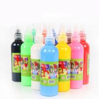 China 100ml 12 Colours Non-Toxic Custom Logo Washable Liquid Acrylic Paint For Kids for sale