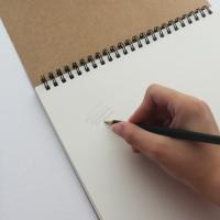 China hot selling customized high quality A5 spiral sketchbook blank white for sale