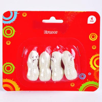China fancy eraser peanut shape promotional mini eraser for sale