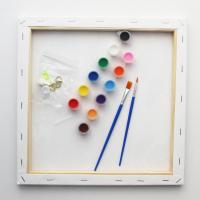 China high quality with cheap price cartoon printing kids oil painting canvas set for sale