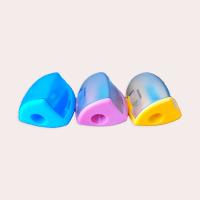 China Custom Logo Wholesale Plastic Colorful Single Hole Mini Pencil Sharpener For Student for sale