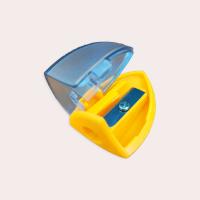 China Custom Logo Wholesale Plastic Colorful Single Hole Mini Pencil Sharpener For Student for sale