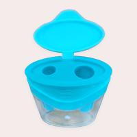 China Hot selling customizable kids mini double hole plastic pencil sharpener for sale