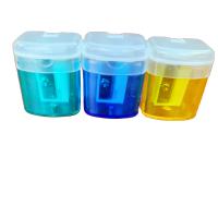 China Best Selling Custom logo Single Hole Transparency Pencil Standard Sharpener for School and Office for sale