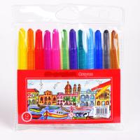 China wholesale high quality 12pcs twist wax crayons for sale
