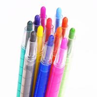 China factory price customized good quality 12 colors twisted crayon set for sale