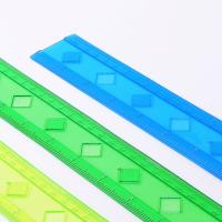China government bid wholesale colorful transparent 30cm flexible ruler stationery for sale