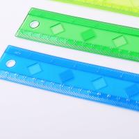 China government bid wholesale colorful transparent 30cm flexible ruler stationery for sale