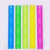 China government bid wholesale colorful transparent 30cm flexible ruler stationery for sale