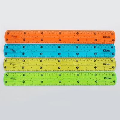 China factory price cheap flexy ruler 30cm assorted color 12 inch flexible pvc ruler for sale