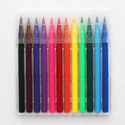 China wholesale factory price 12pcs non toxic watercolor pen for kids drawing for sale