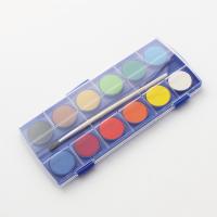 China hot sale high quality solid 12 colors watercolor paint sets for sale