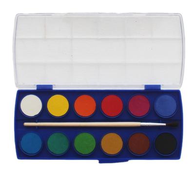 China wholesale factory price art supplies non toxic 12 colors watercolor cakes for sale