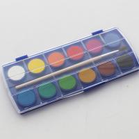 China wholesale factory price art supplies non toxic 12 colors watercolor cakes for sale