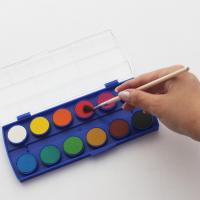 China wholesale factory price art supplies non toxic 12 colors watercolor cakes for sale