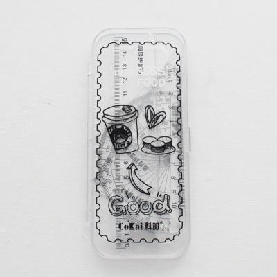 China high quality math stationery clear scale custom logo ruler set for sale