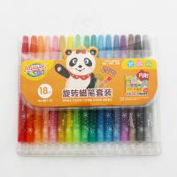 China factory price cute cartoon printing 18 colors twistable crayon pen for sale