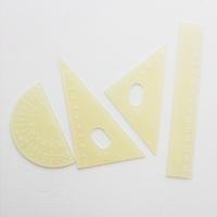 China Professional School Geometry Math Ruler Sets Custom Plastic Measure Scale Ruler for student for sale