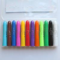 China 12 Colors Naturel Washable Wax Crayon Sourcils With Pastel Water Color for sale