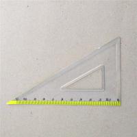 China wholesale two color print plastic 15cm ruler set for sale