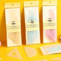 China Wholesale Cheap Math Geometry Tool Ruler Set Customized Student Easy Painting Ruler For Fashion for sale