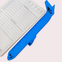 China Hot selling OEM wholesale creative stationery 15CM students airplane shape plastic ruler for sale