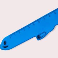 China Hot selling OEM wholesale creative stationery 15CM students airplane shape plastic ruler for sale