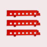 China Creative stationery wholesale OEM high quality 15CM school gifts bus shape plastic ruler for sale