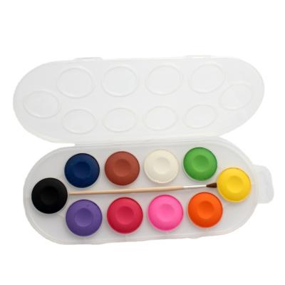 China Jumbo watercolor cakes with wood art brush for sale