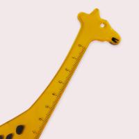 China Wholesale reliable quality OEM student gifts 15CM creative stationery giraffe shape plastic ruler for sale