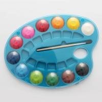 China wholesale kids watercolor painting set 30mm 12 color watercolor set for sale
