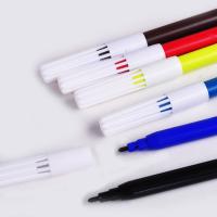 China kids drawing color set 6pcs wholesale watercolor fibre tip pen for sale
