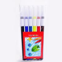 China kids drawing color set 6pcs wholesale watercolor fibre tip pen for sale