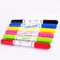 China 6pcs watercolor pen for kids two side art markers for sale