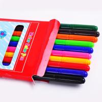 China kids colouring art set 10pcs fibre tip wholesale watercolor brush marker for sale