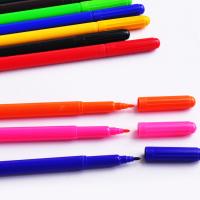 China kids colouring art set 10pcs fibre tip wholesale watercolor brush marker for sale