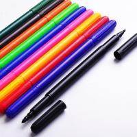 China kids colouring art set 10pcs fibre tip wholesale watercolor brush marker for sale