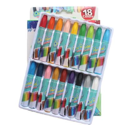 China factory price high quality non toxic 18 colors water-soluble soft color oil pastel set for sale