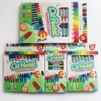 China wholesale high quality bright colors wax crayon oil pastel paint set for kids for sale