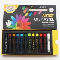 China High quality 12 colors artist soft oil pastels crayon for sale