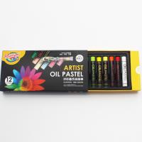 China High quality 12 colors artist soft oil pastels crayon for sale