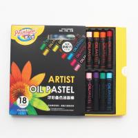 China Multicolor strong covering force round artist oil pastel for sale