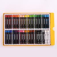China factory price wholesale colourful round barrel oil pastel chalk set for sale