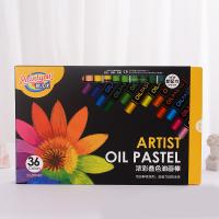 China factory price wholesale colourful round barrel oil pastel chalk set for sale
