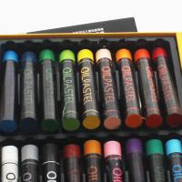 China factory price wholesale colourful round barrel oil pastel chalk set for sale