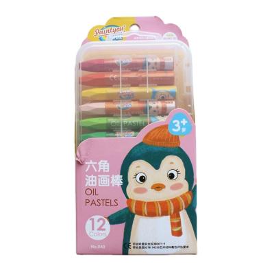 China 12 Colors Health Safety Non-toxic Kids Gallery Oil Pastel Set for sale