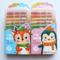 China 12 Colors Health Safety Non-toxic Kids Gallery Oil Pastel Set for sale