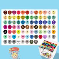 China 80 Colors Double-headed Rich Color Non-toxic And Harmless Art Pen Artist Marker Pens For Drawing And Painting for sale
